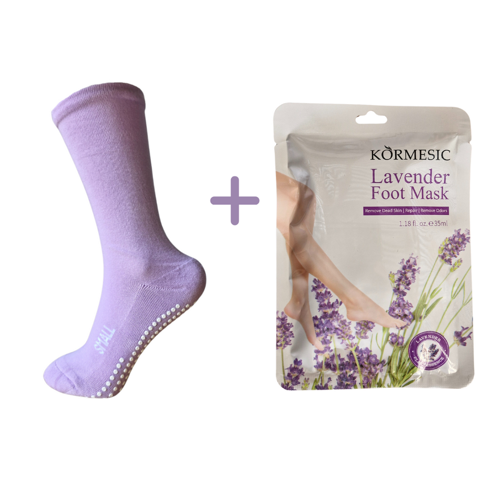 Foot Pamper Gift Box - Lilac – GripperzSocks