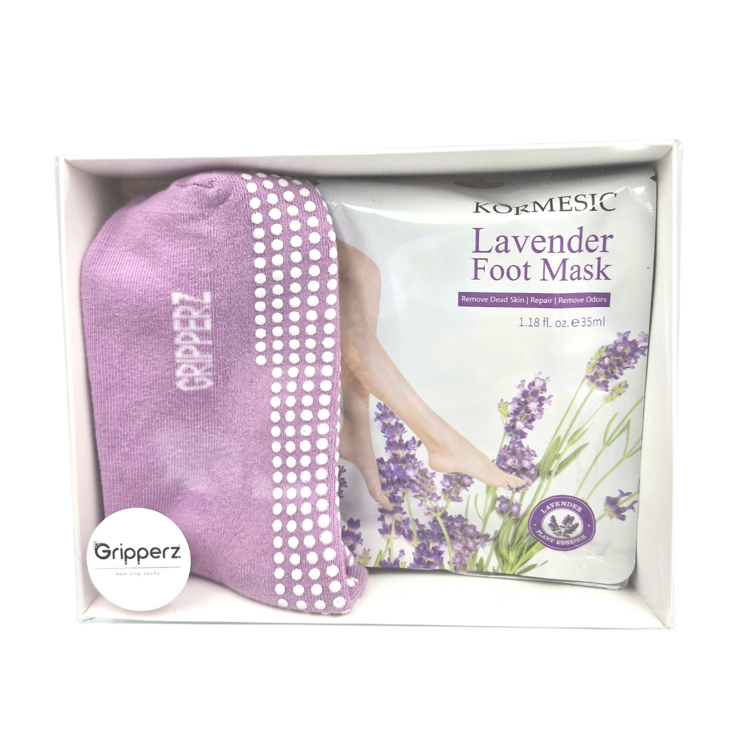 Foot Pamper Gift Box - Lilac – GripperzSocks